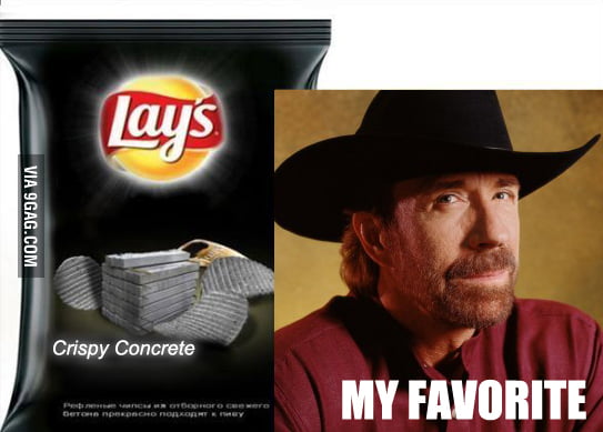 New Lays ad with Chuck Norris - 9GAG