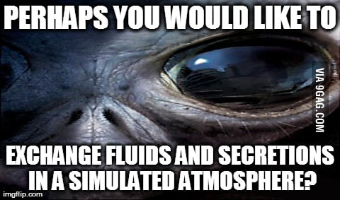 Alien pick up lines.... - 9GAG