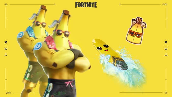 Summer Peely! (Meowscles Reskin) - 9GAG