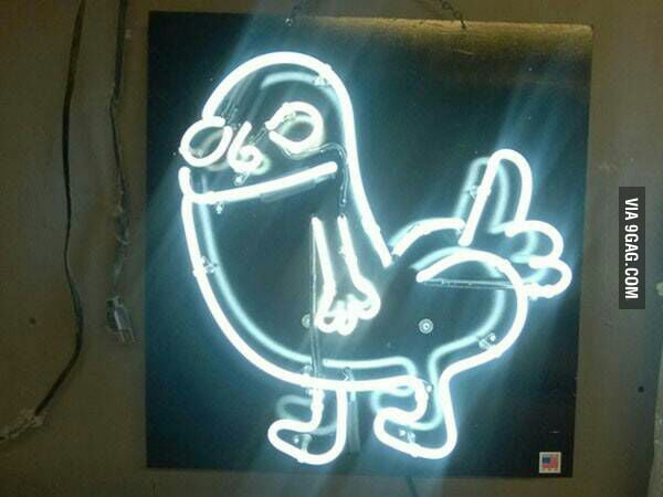 Neon dickbutt - 9GAG