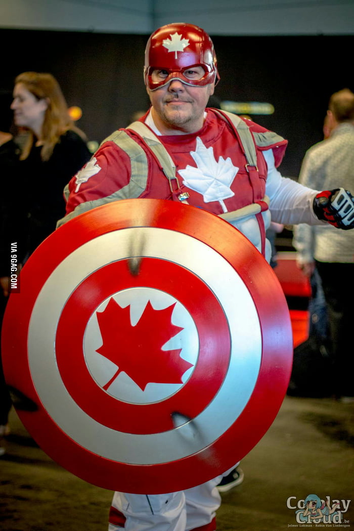 Awesome Captain Canada cosplay by Bouclier man - 9GAG