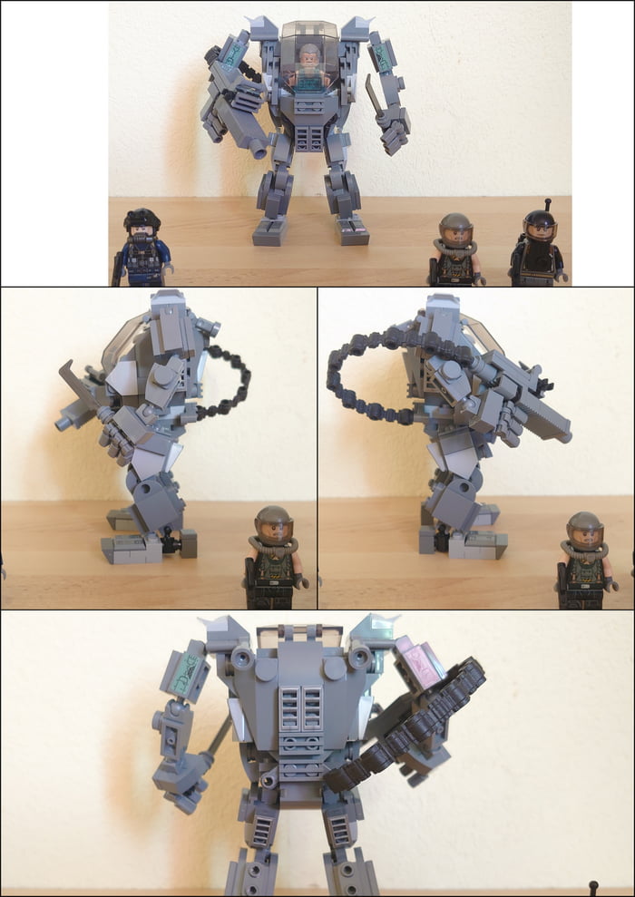 Grey Lego AMP suit - 9GAG