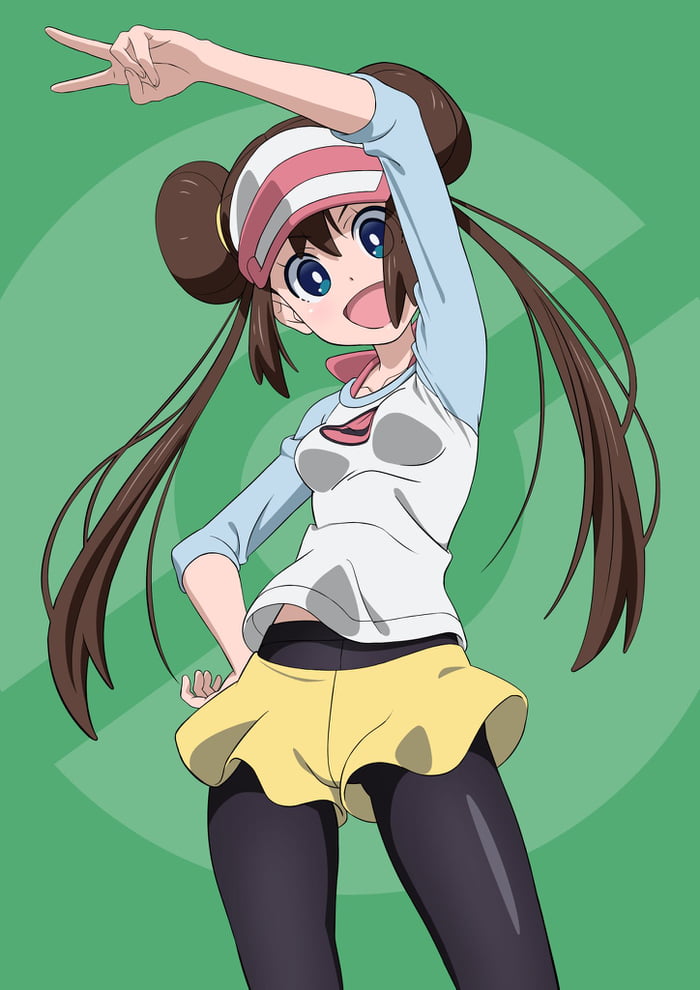Anime Pantyhose #1285: Pokemon Trainer Rosa/Mei (Pokemon Black 2/White ...