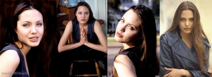 Goth/Grungy? Angelina Jolie had a rounder face and fuller nose. (90s ...