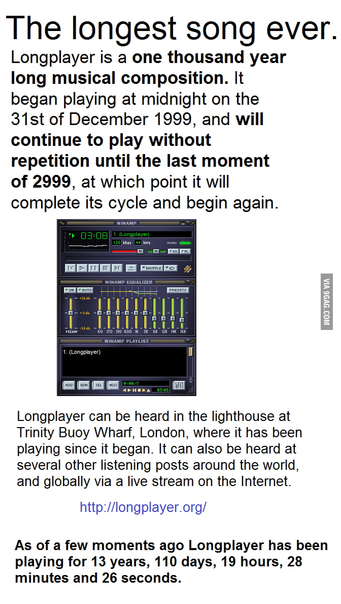 Longest song ever - 9GAG