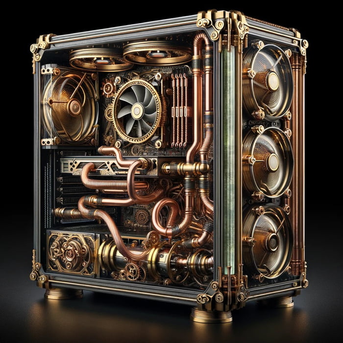 Chatgpt created a steampunk PC design for me, now I must have it - 9GAG