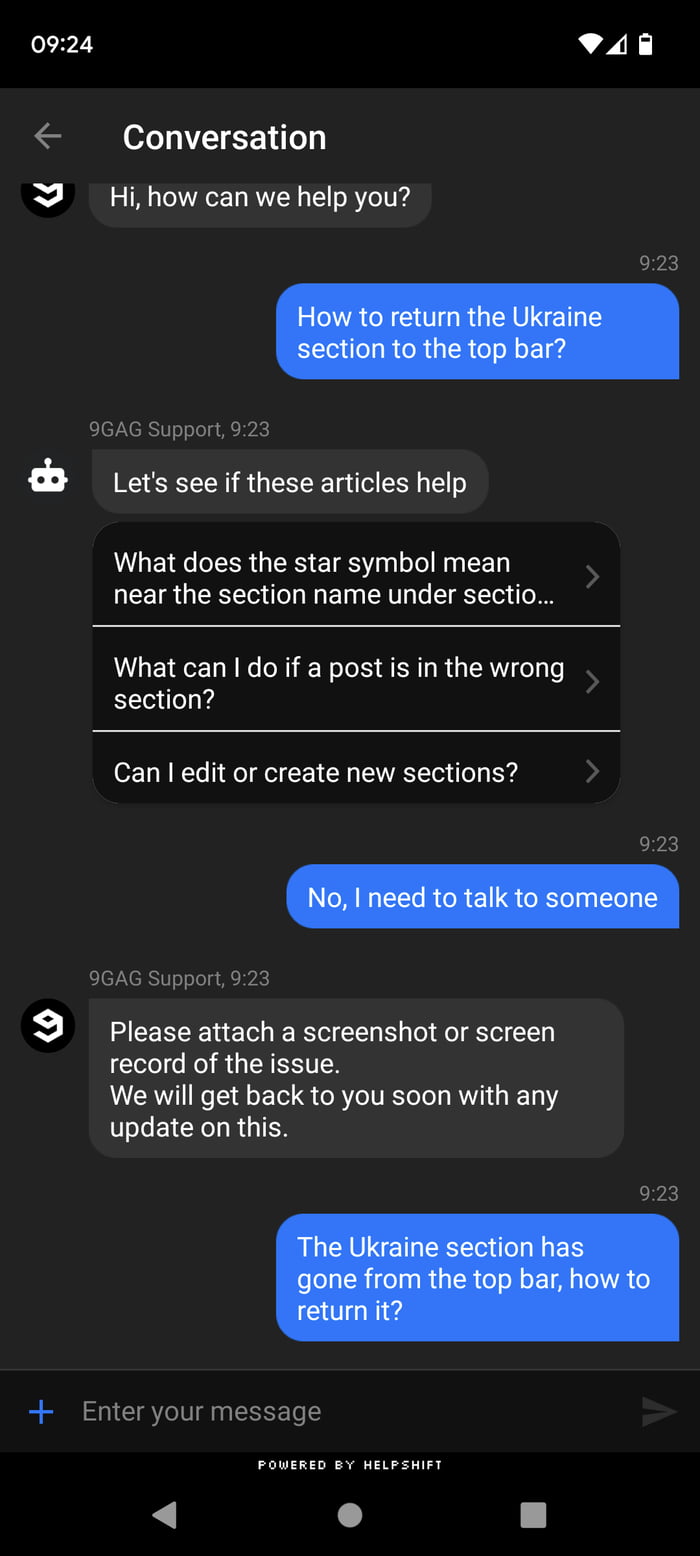 Just noticed and contacted 9 gag support - 9GAG