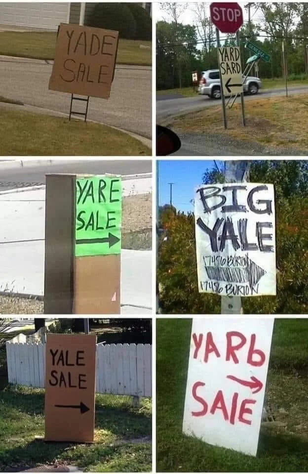 Come on down to my yard sard - 9GAG