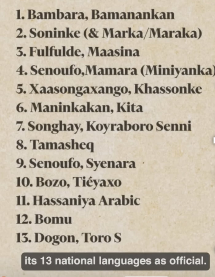 Mali removed French as official language through new constitution and ...