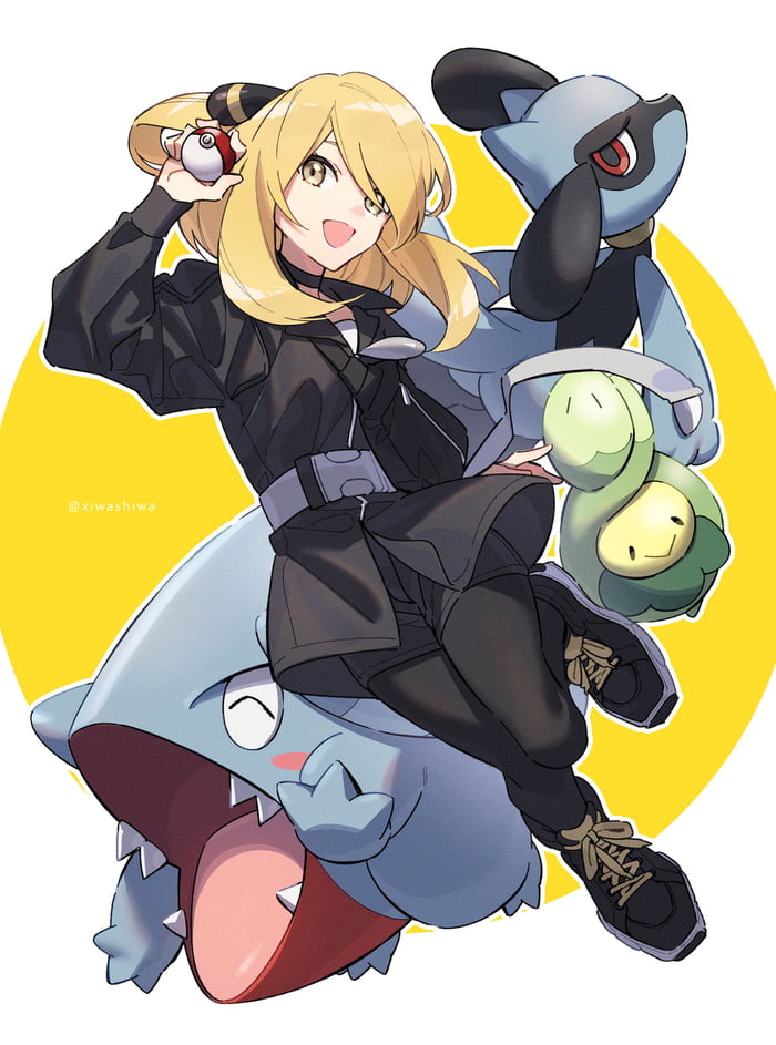 Anime Pantyhose Legs #1036: Pokemon Champion Cynthia/Shirona (Pokemon ...