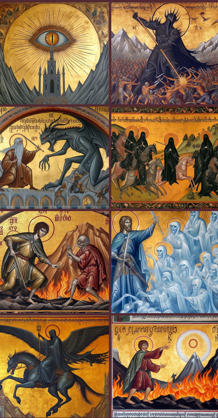 Lord of the Rings in orthodox iconographic style. Art by Stelios Makris ...