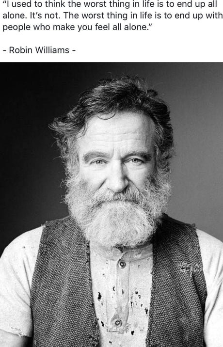 Robin Williams Quotes Alone