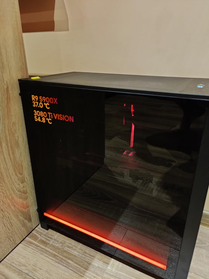 HWiNFO hardware monitor using a custom Rainmeter widget and an OLED ...