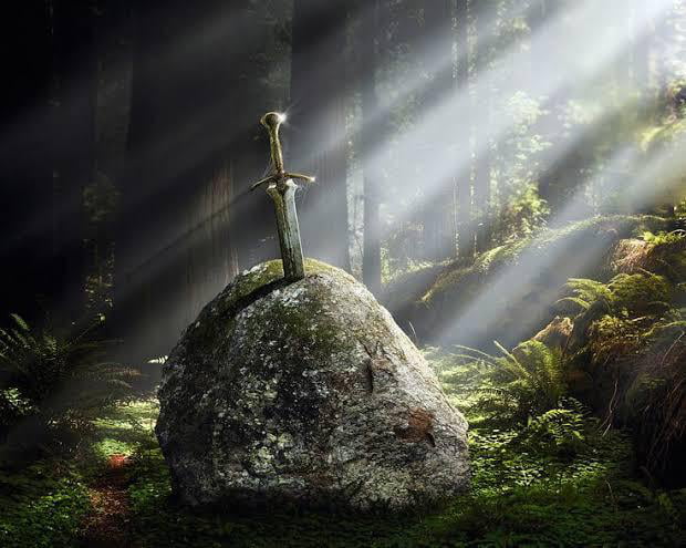 Contrary to popular belief, the sword that King Arthur pulls out of a ...