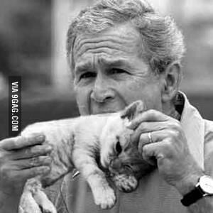 George Bush Eating Cat George W. Bush Cat — India | Presidential Pet