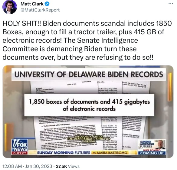 I was led to believe it was a few documents - 9GAG