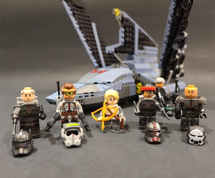 Got the new Bad Batch shuttle set early, went for a photo op with the ...