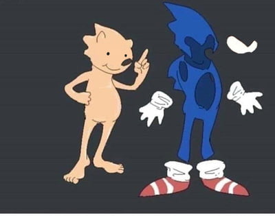Sonic without costume - 9GAG