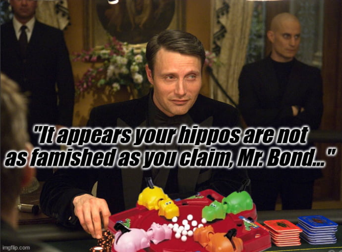 High stakes hungry hungry hippos. - 9GAG