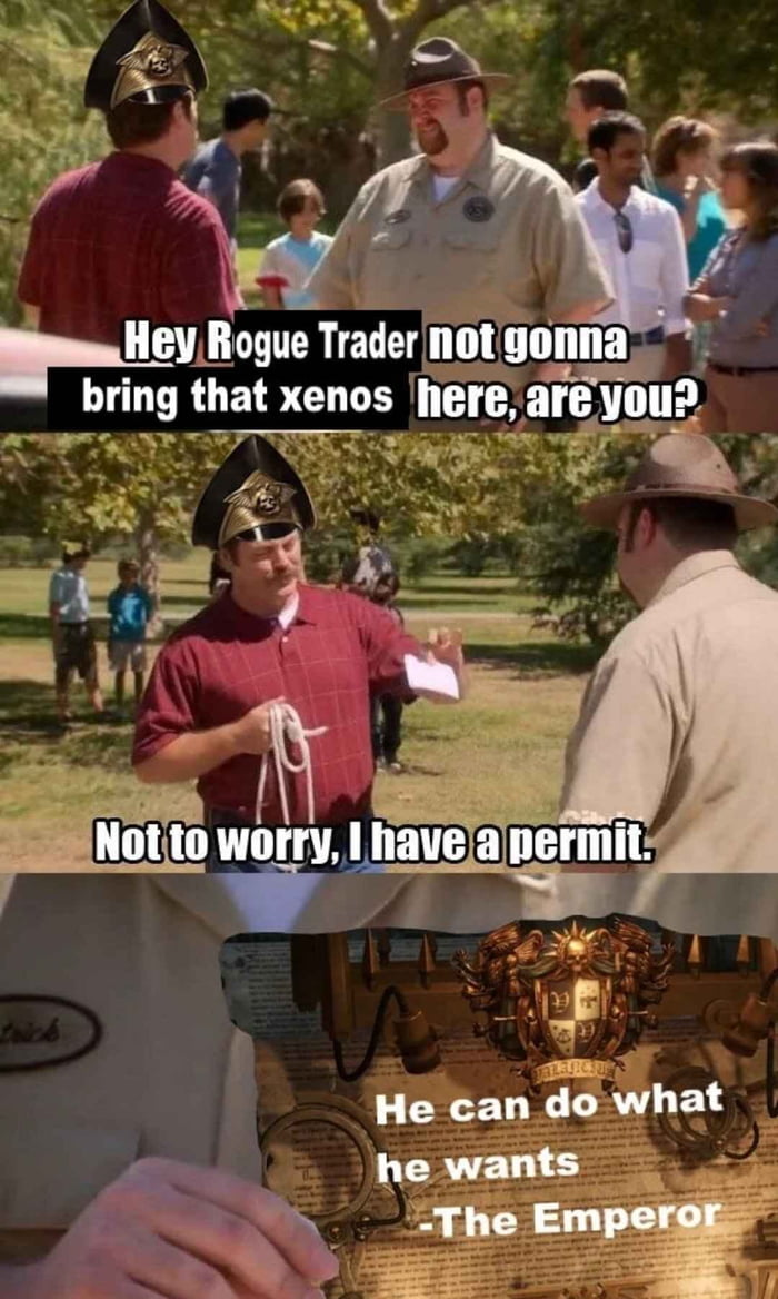 Rogue Traders when asked what they think they're doing - 9GAG