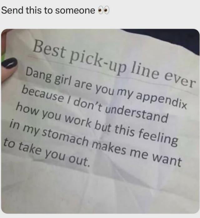 The Best pick up line ever... - 9GAG