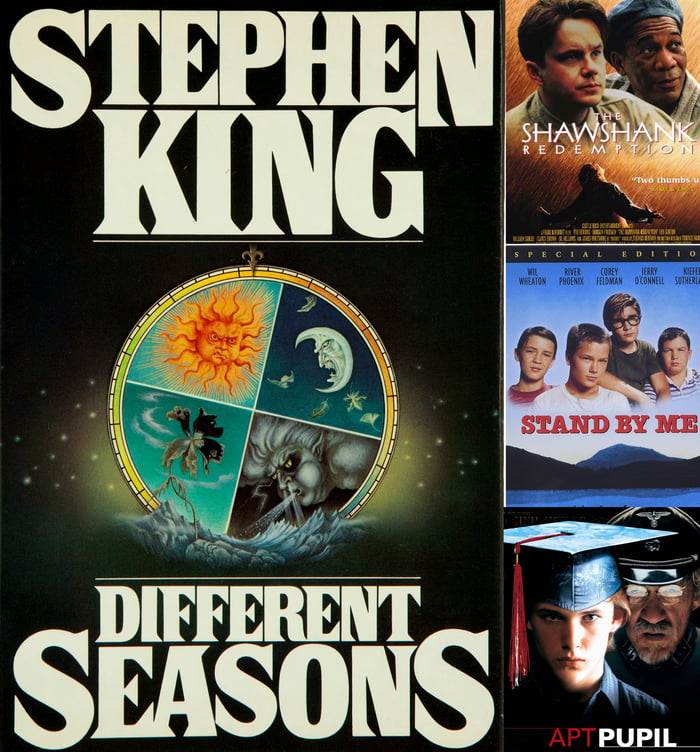 Stephen King: One book, four stories, three amazing movies. - 9GAG