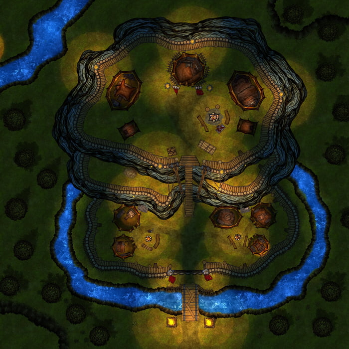 Goblin Castle Battle Map for DnD - Made it for my campaign. - 9GAG