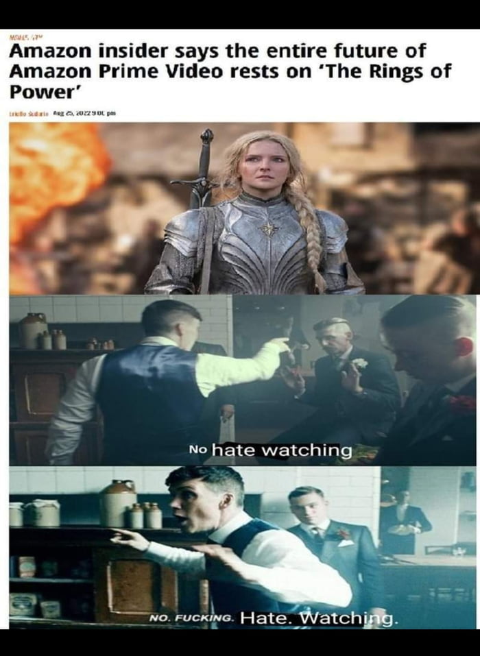 Around 1 billion/season, they're fooked. So no hate watching. - 9GAG