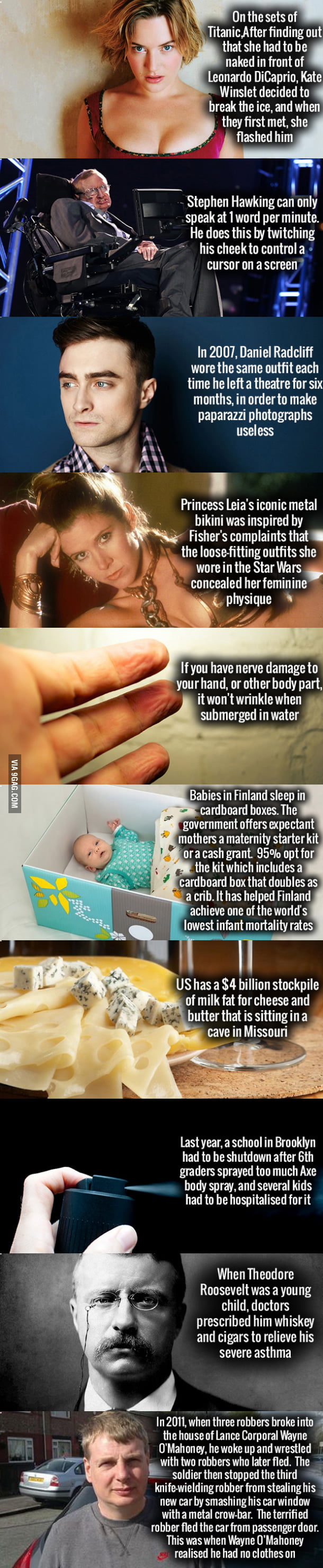 10 Random Facts Compilation - 9GAG