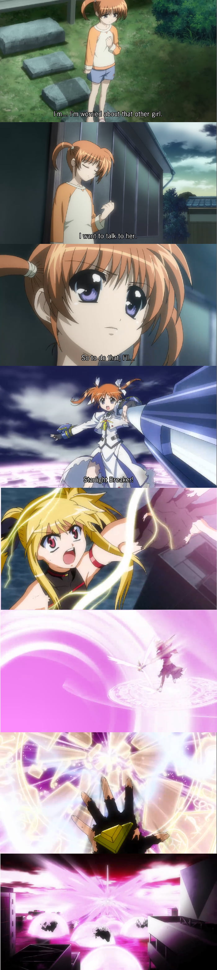 Friendship Through Superior Firepower. Never Change, Nanoha. - 9GAG