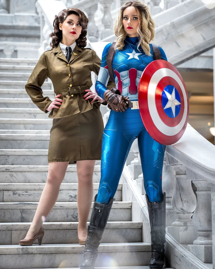 Raine Emery (Agent Carter) and Halcy Bennet (Captain America) - 9GAG