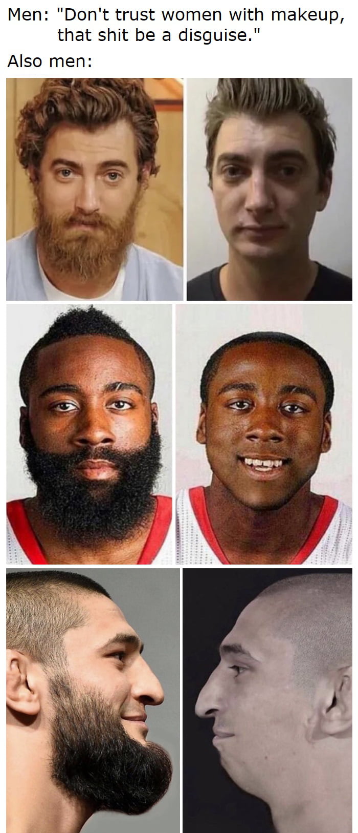 Ladies be careful... don't get beardfished... - 9GAG