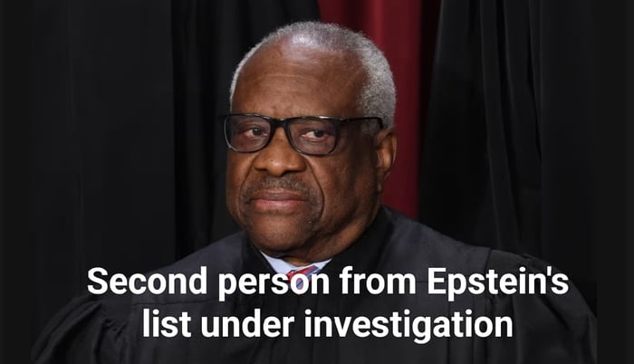 Clarence Thomas, second person on Jeffrey Epstein's list, under ...