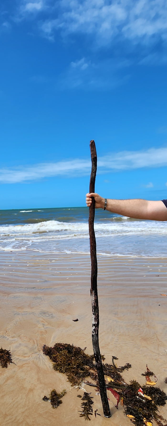 Stick on the beach - 9GAG