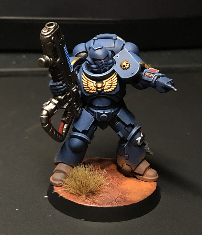 Ultramarine Primaris Hellblaster - 9GAG