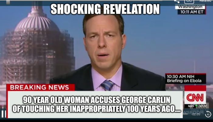 After seeing George Carlin specials, main stream media be like.... - 9GAG