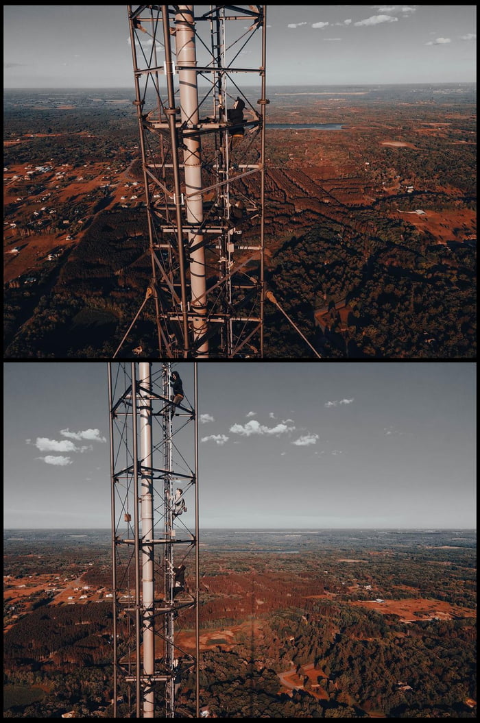400 Meters tall tower, lattice climber - 9GAG