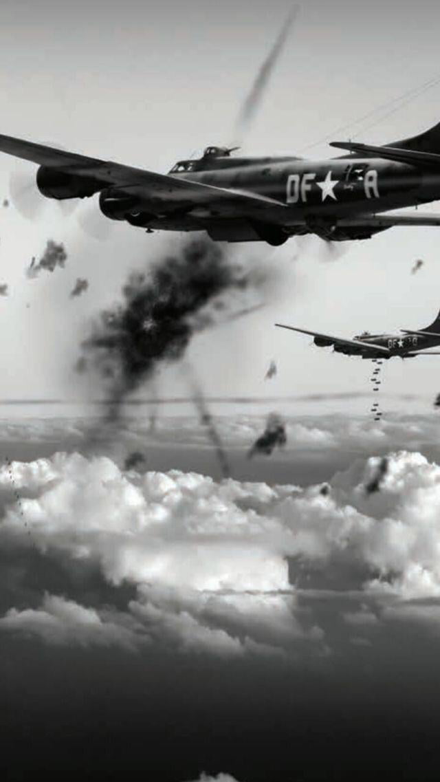 The “Memphis Belle” and other B-17s from the 91st Bomb Group encounter ...