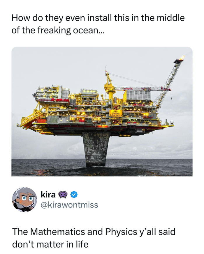 When math finally justifies itself in the middle of the ocean - 9GAG