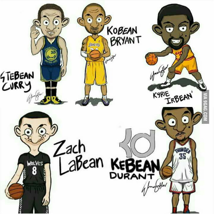 Mr. Bean in the form of basketball players - 9GAG