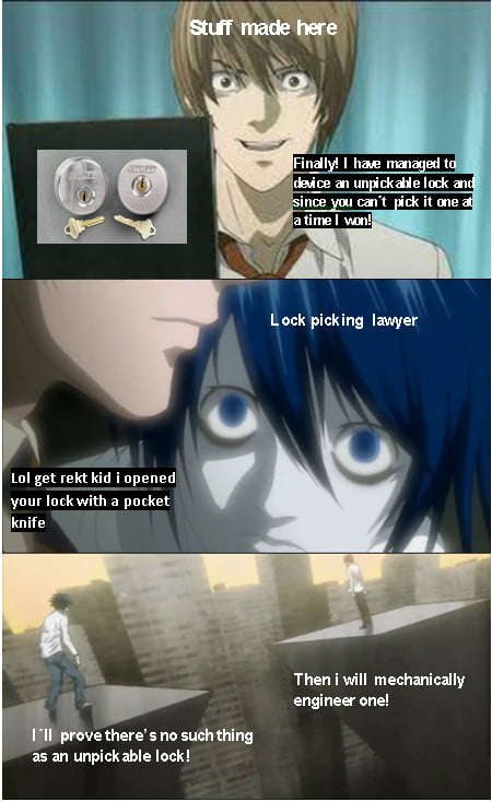 Stuff made here vs Lock picking lawyer be like... - 9GAG