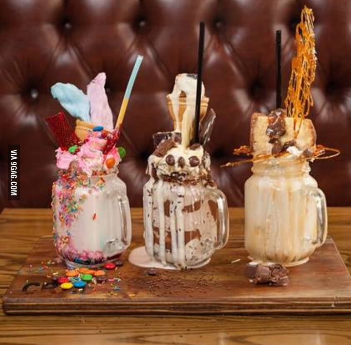 A new place opened up in the neighborhood. How's that for a milkshake. - 9GAG