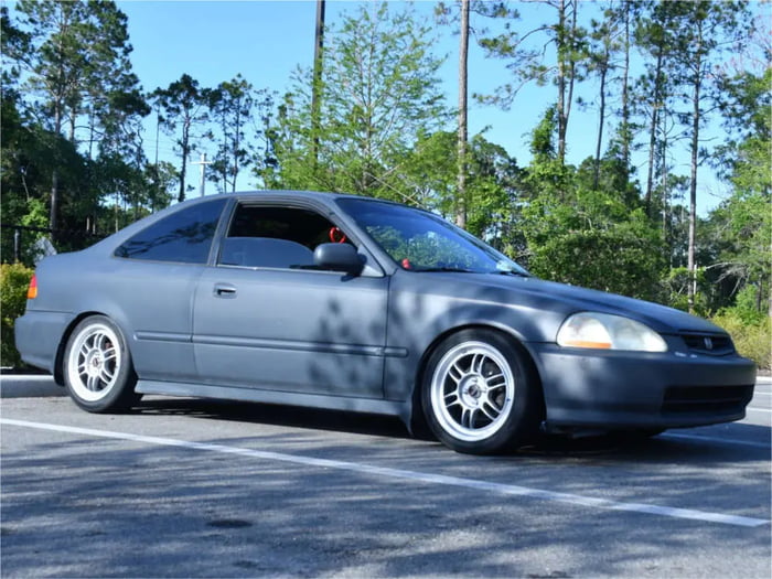 Honda Civic Ek Coupe With Enkei RPF1's - 9GAG