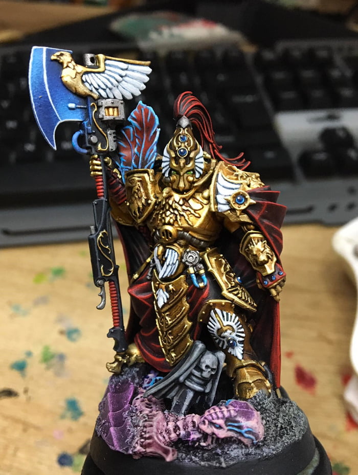 Captain-General Trajann Valoris 100% completed and ready to battle. - 9GAG