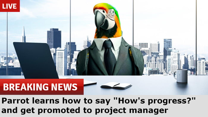 As a project manager myself, this is my desktop wallpaper at work - 9GAG