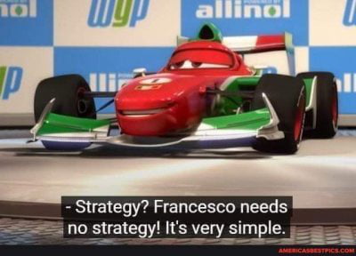 In "Cars 2", the italian racer Francesco Bernoulli can be seen ...