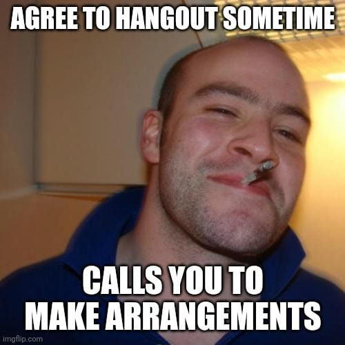 Bump into and old friend / acquaintance - 9GAG