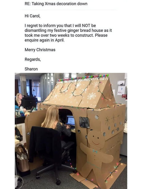 Funny Gingerbread House Memes A Gingerbread Man Sits Inside A