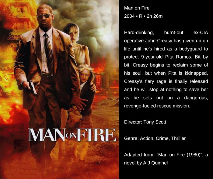 Unsolicited Movie Recommendation #91: Man on Fire (2004) - 9GAG