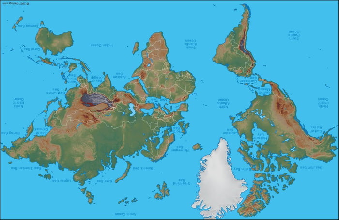 This is the one and only true world map. All others are imaginary. - 9GAG